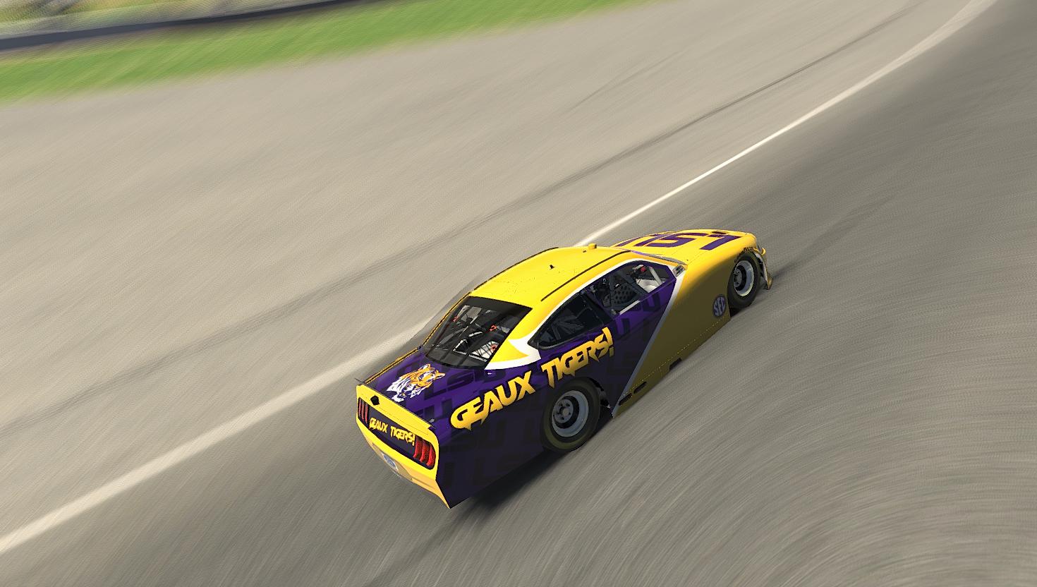 LSU Nascar Xfinity Ford Mustang by Matthew Boston Wheeler - Trading Paints