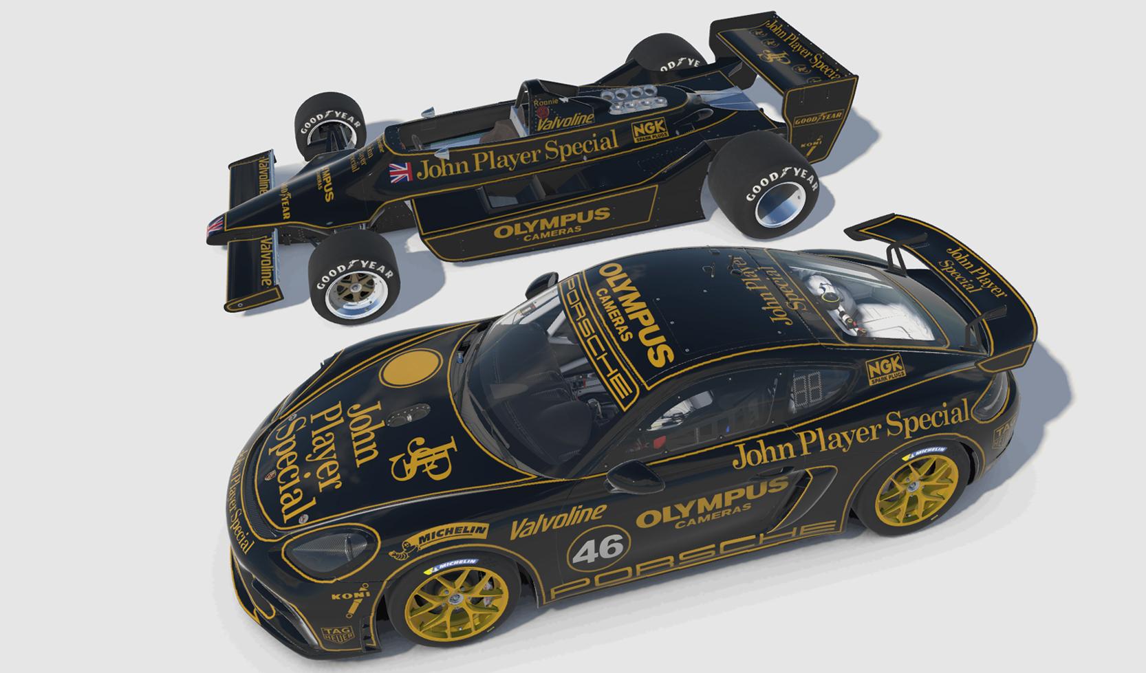 Porsche 718 GT4 JPS by Clyde Coman - Trading Paints