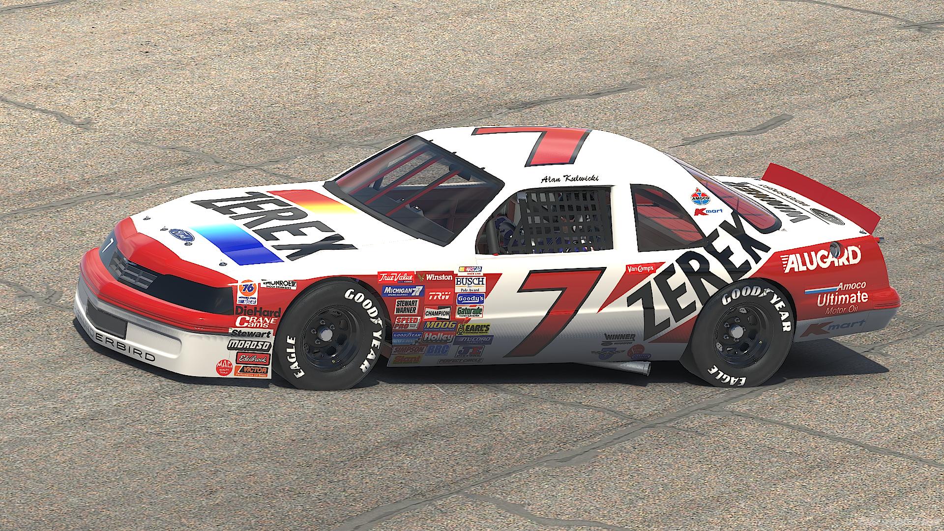 1988 Alan Kulwicki #7 Zerex (Phoenix) by Jeffrey Stanton - Trading Paints