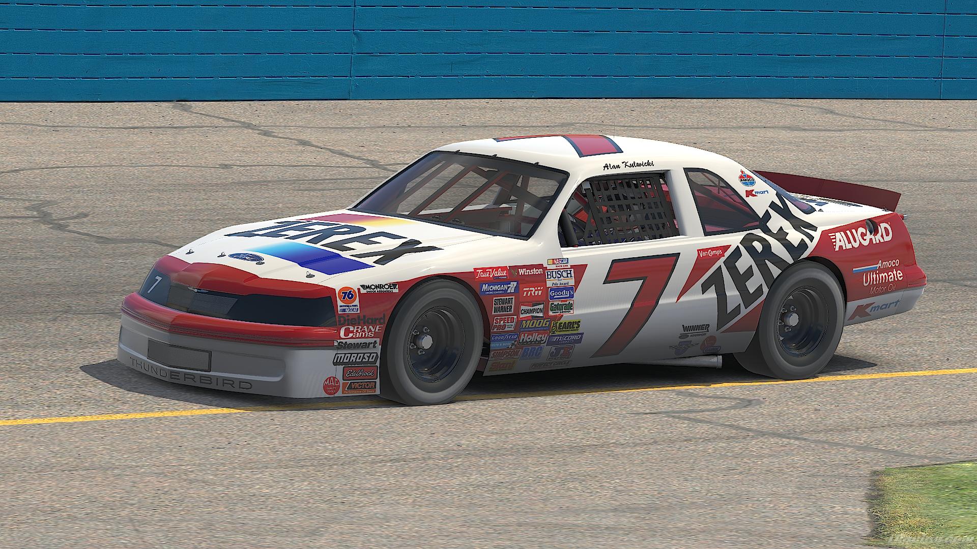 1988 Alan Kulwicki #7 Zerex (Phoenix) by Jeffrey Stanton - Trading Paints