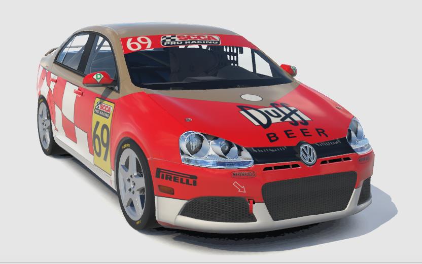 Duff Beer Racing Livery by Robert McDaniels - Trading Paints