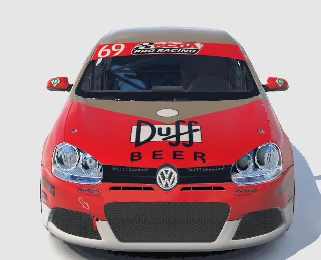 Duff Beer Racing Livery by Robert McDaniels - Trading Paints