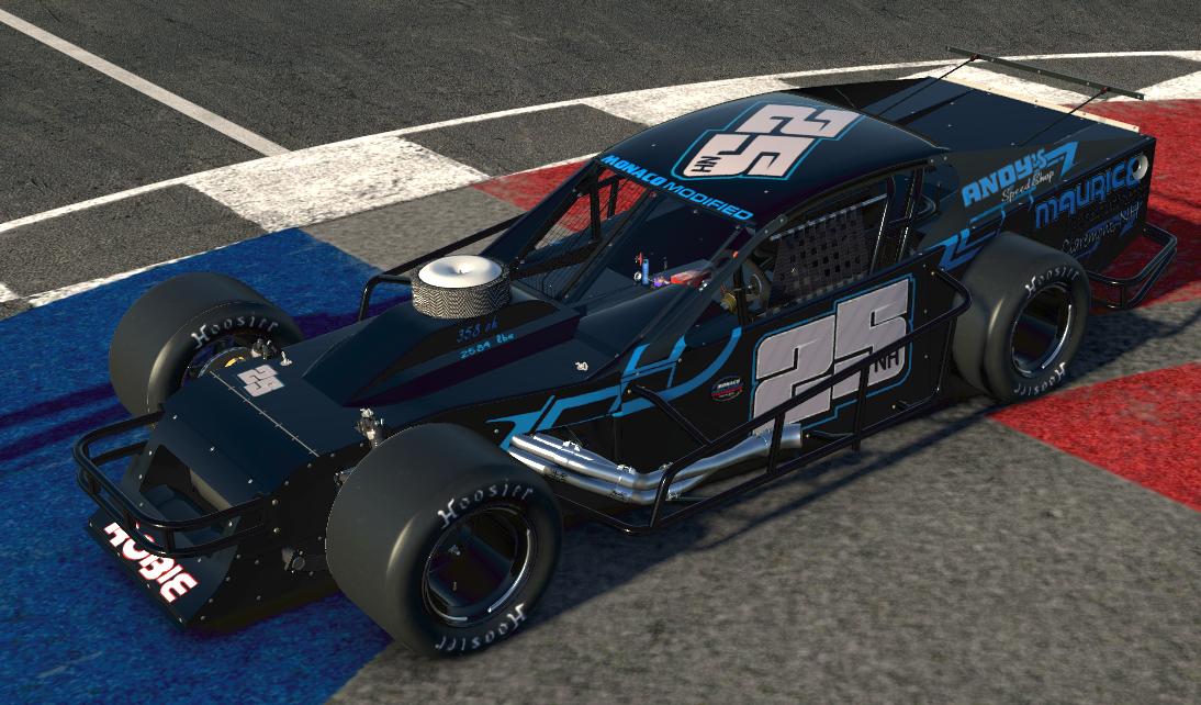 #25 Brian Robie Monaco Modified (custom number) by David K. - Trading ...