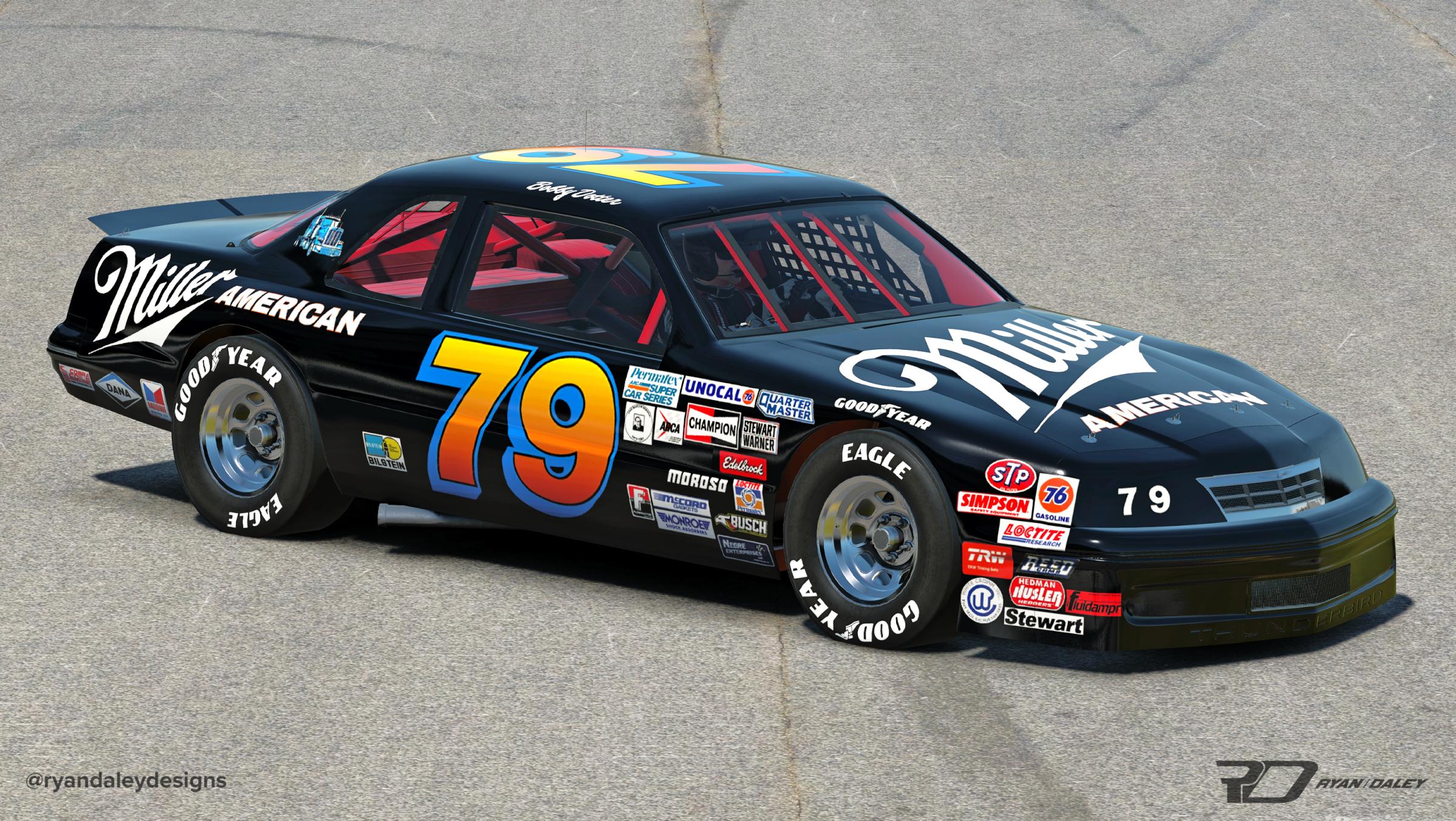 1987 #79 Bobby Dotter Miller American ARCA With Numbers by Ryan Daley ...