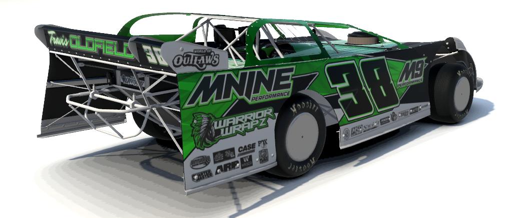 Travis Oldfield #38 - Dirt Late Models - M9 Performance / MNINE ...