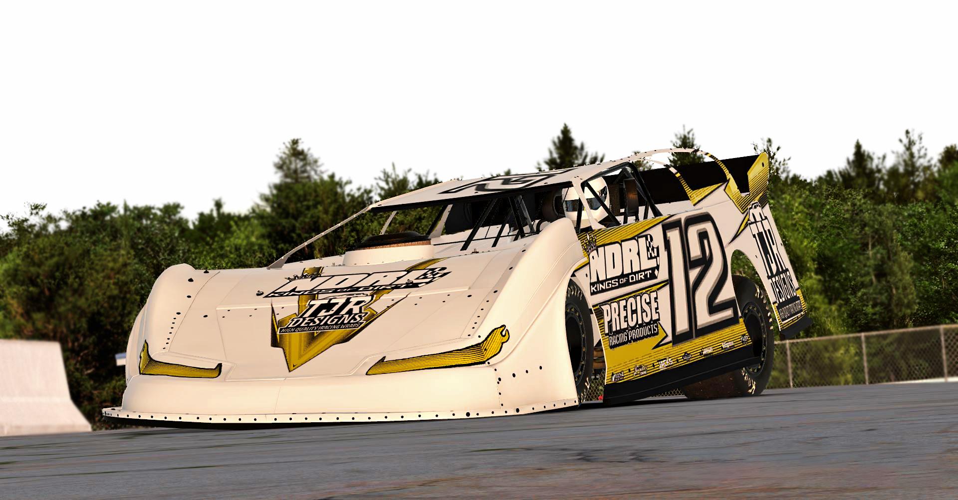 TJR Designs Branded And Made Late Model, yellow. Austin Jarvis, Practice Wrap by Austin J ...