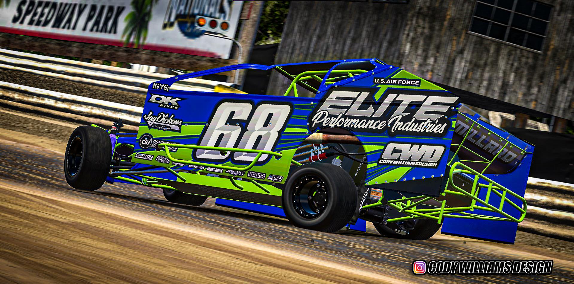 Evan Millard Big Block Modified! by Cody G Williams - Trading Paints