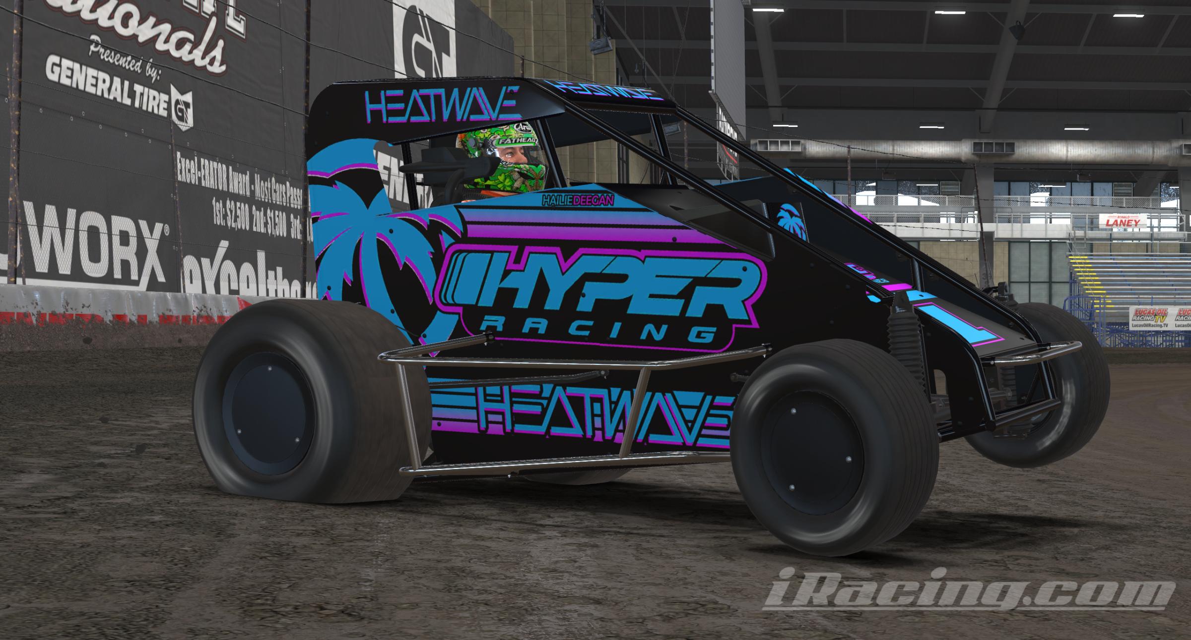 Hailie Deegans 2022 Micro Replica Heatwave Hyper Racing #1 by Jake ...