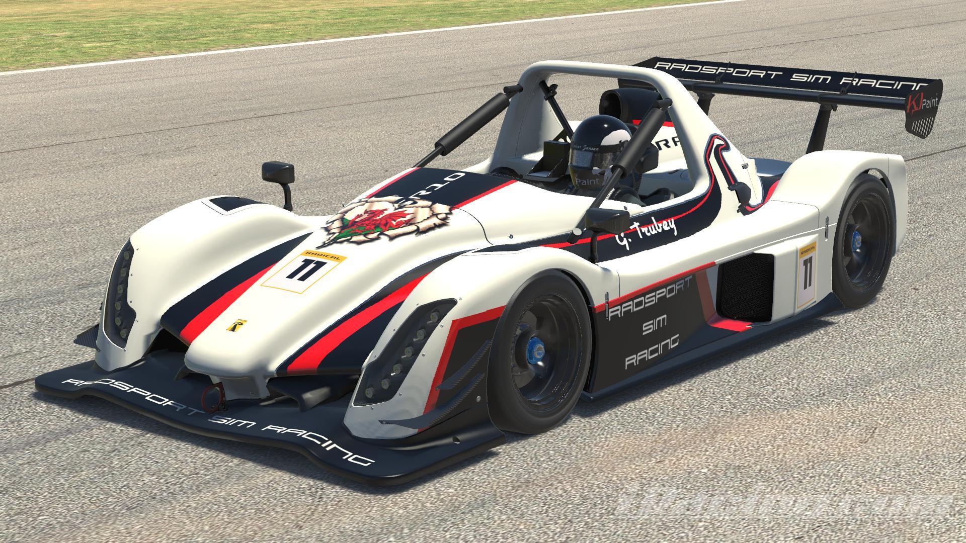 RadSport Sim Racing SR10 G Trubey car by Kimber Jansen - Trading Paints