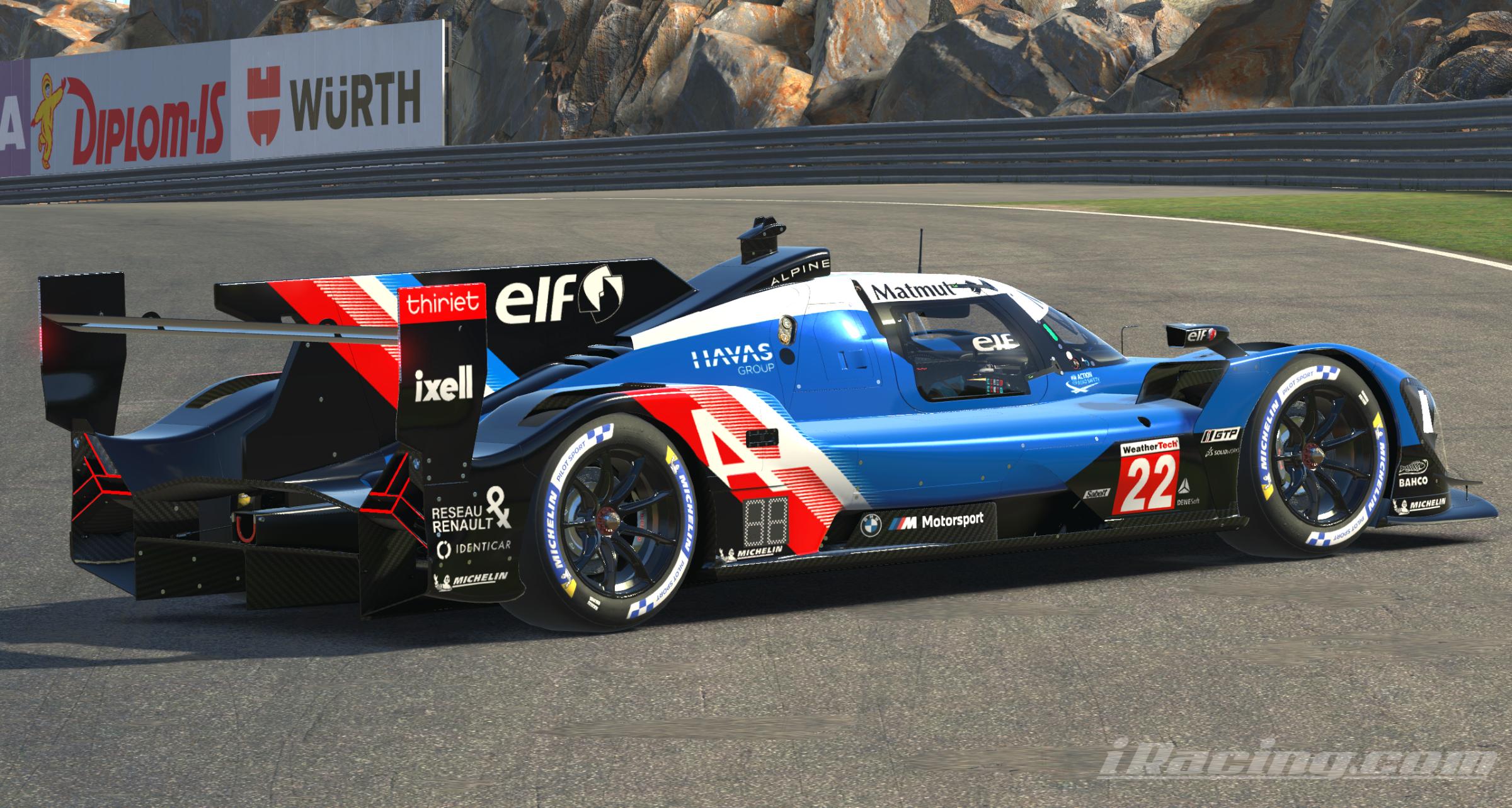 Alpine A480 LMDh - BMW M Hybrid V8 by Emil Kofod - Trading Paints