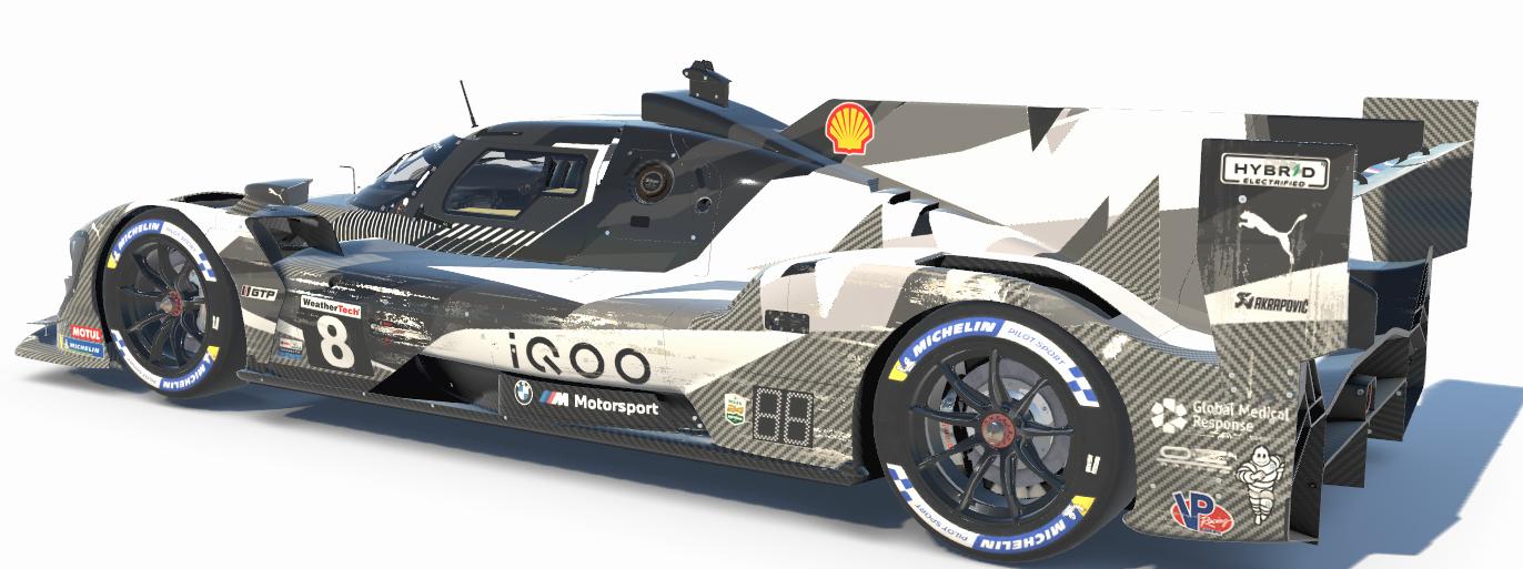 BMW LMDH Gray Scale Release Design by Perry Duncan - Trading Paints