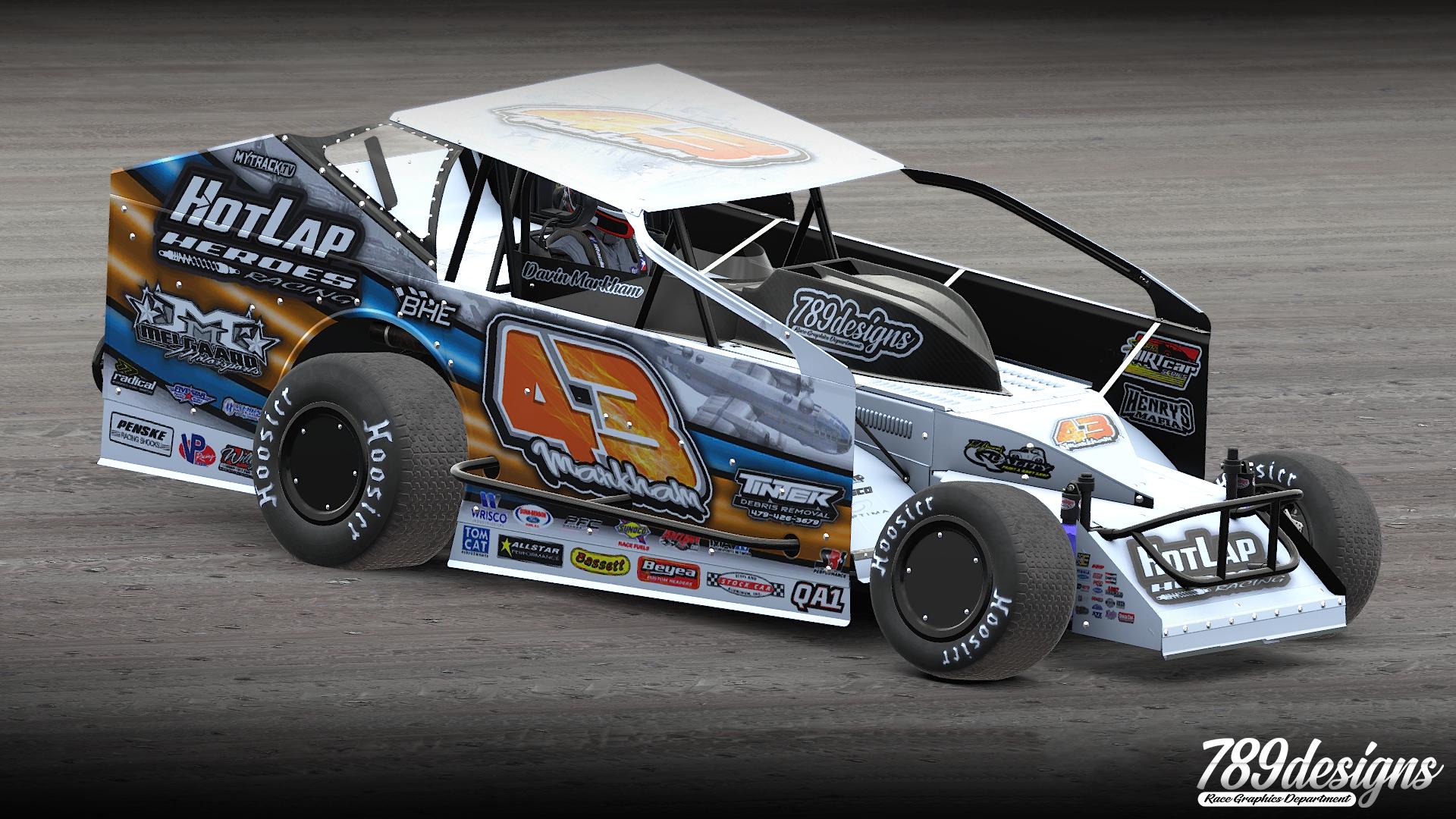 Davin Markham Big Block Modified by Garrett Marshall - Trading Paints