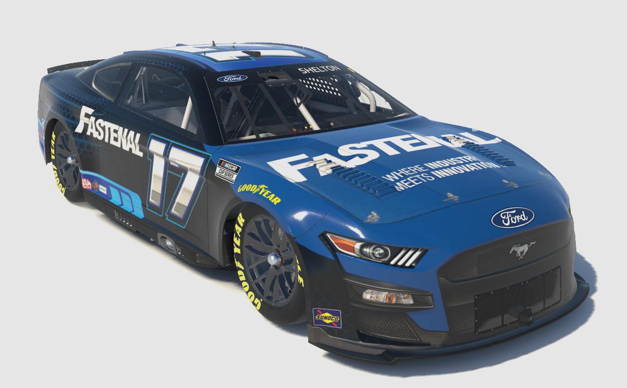 Ford Mustang Nextgen 17 fASTENAL bLUE TGA by Roger S. - Trading Paints