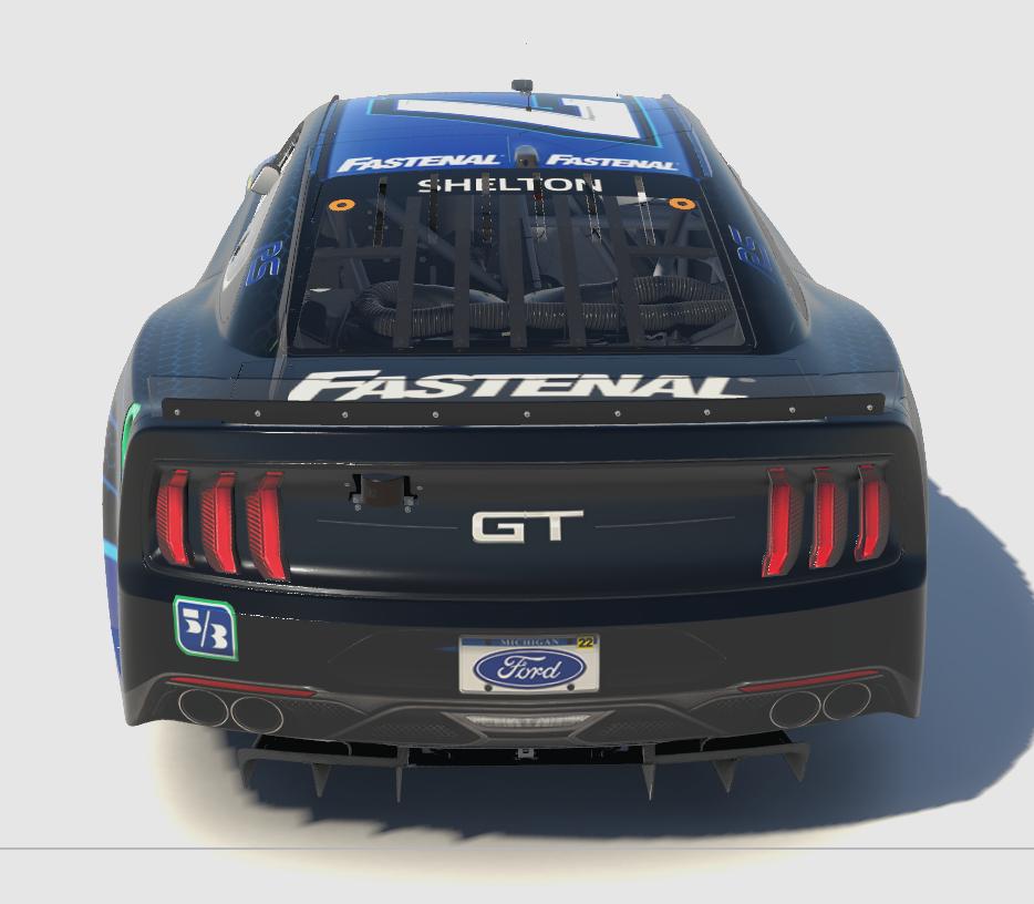 Ford Mustang Nextgen 17 fASTENAL bLUE TGA by Roger S. - Trading Paints