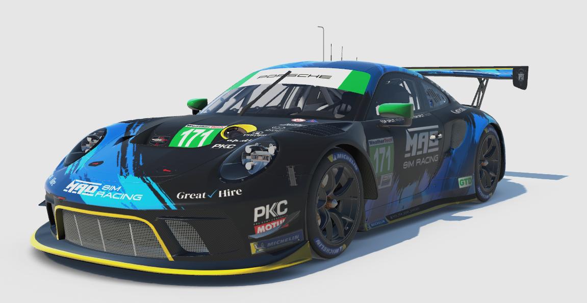 MSR 2023 - Porsche 911 GT3 - IMSA Numbers by Alan Parris - Trading Paints