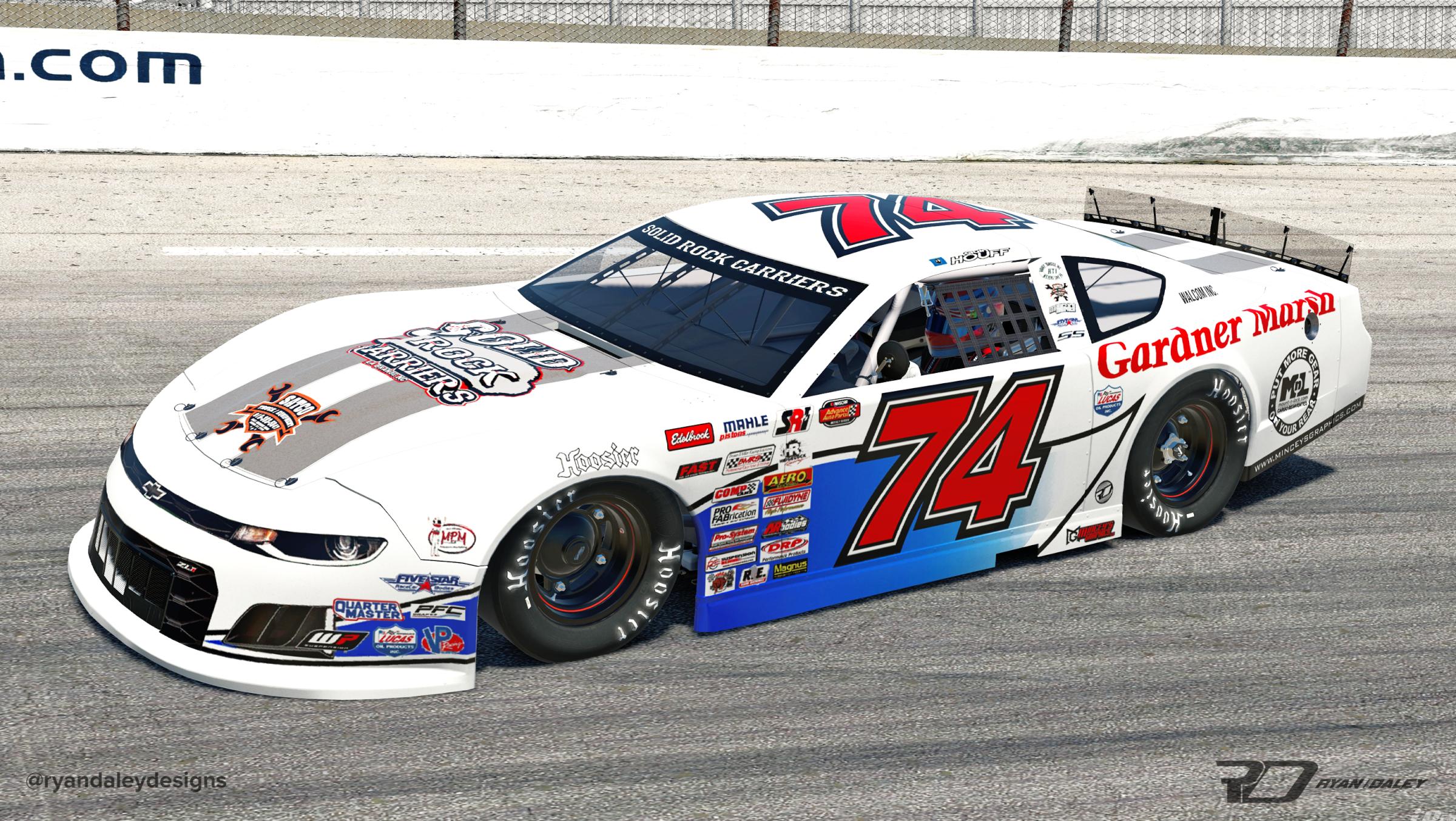 Official 2022 #74 Quin Houff Gardner Marsh/Solid Rock Carriers No Numbers by Ryan Daley ...