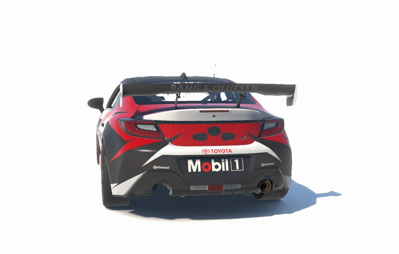 Toyota GR86 in White/Grey/Red Design by Sebastian Reker - Trading Paints