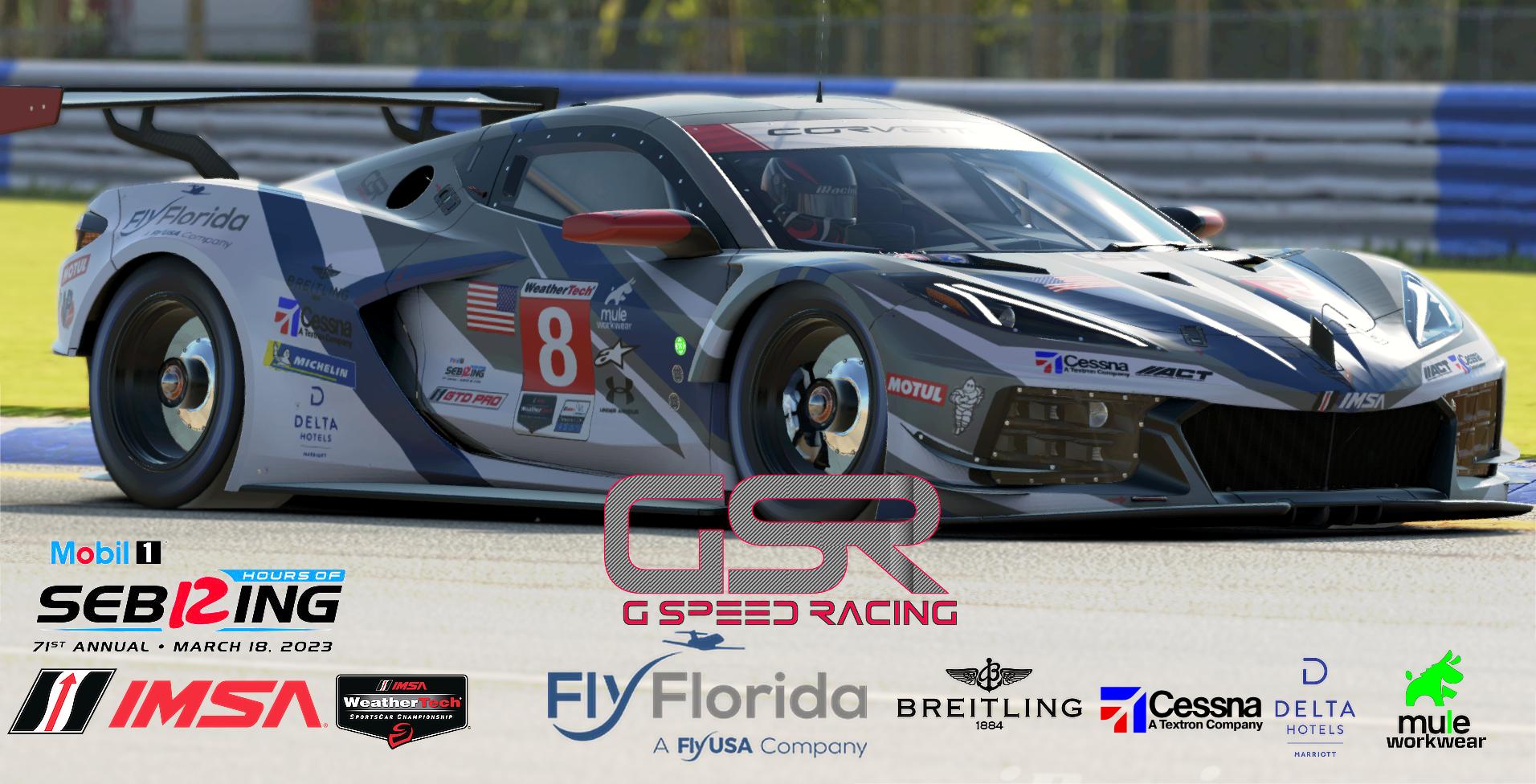 Fly Florida IMSA Corvette C8R GTD Pro Sebring Special Edition by John ...