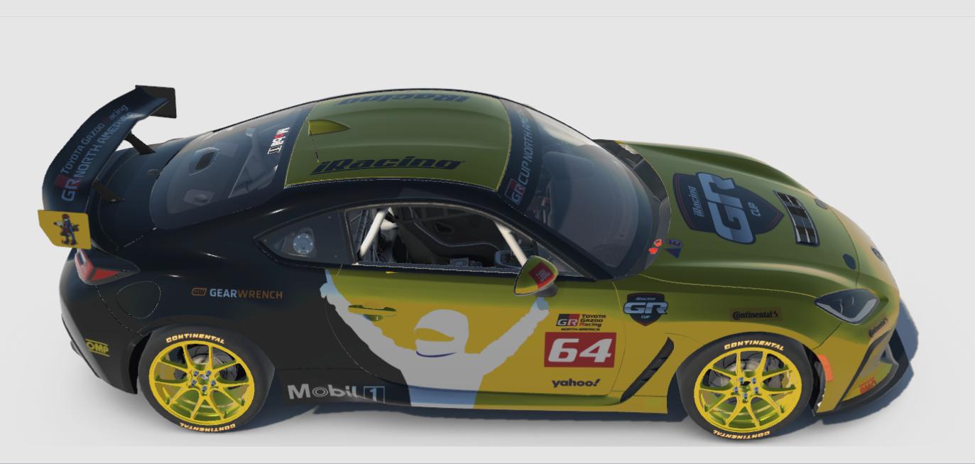 Toyota GR 86 Cup Gold Iracing by Fabio Figueiredo - Trading Paints