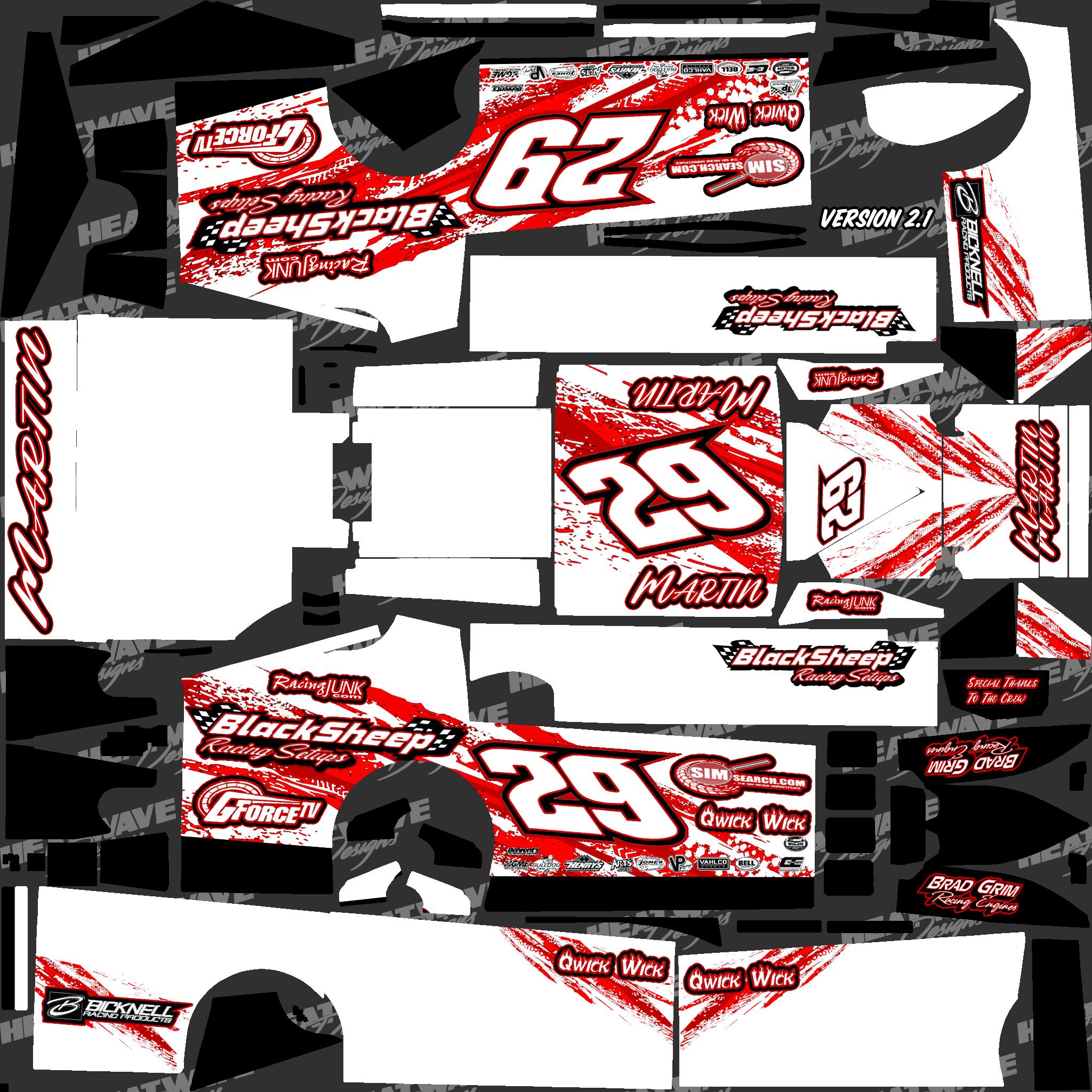 Dirt Big Block Modified Martin 23s1 #1 by Jake Brissette - Trading Paints