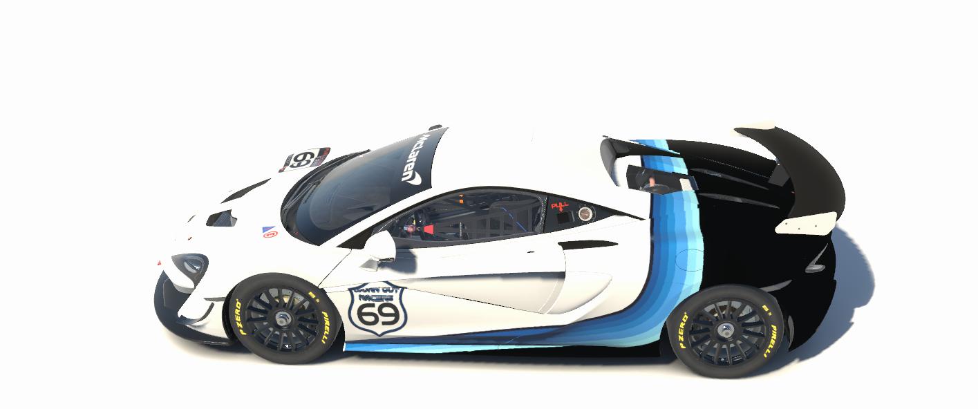 McClaren GT4 - WOR Striped by Mark Axelson - Trading Paints