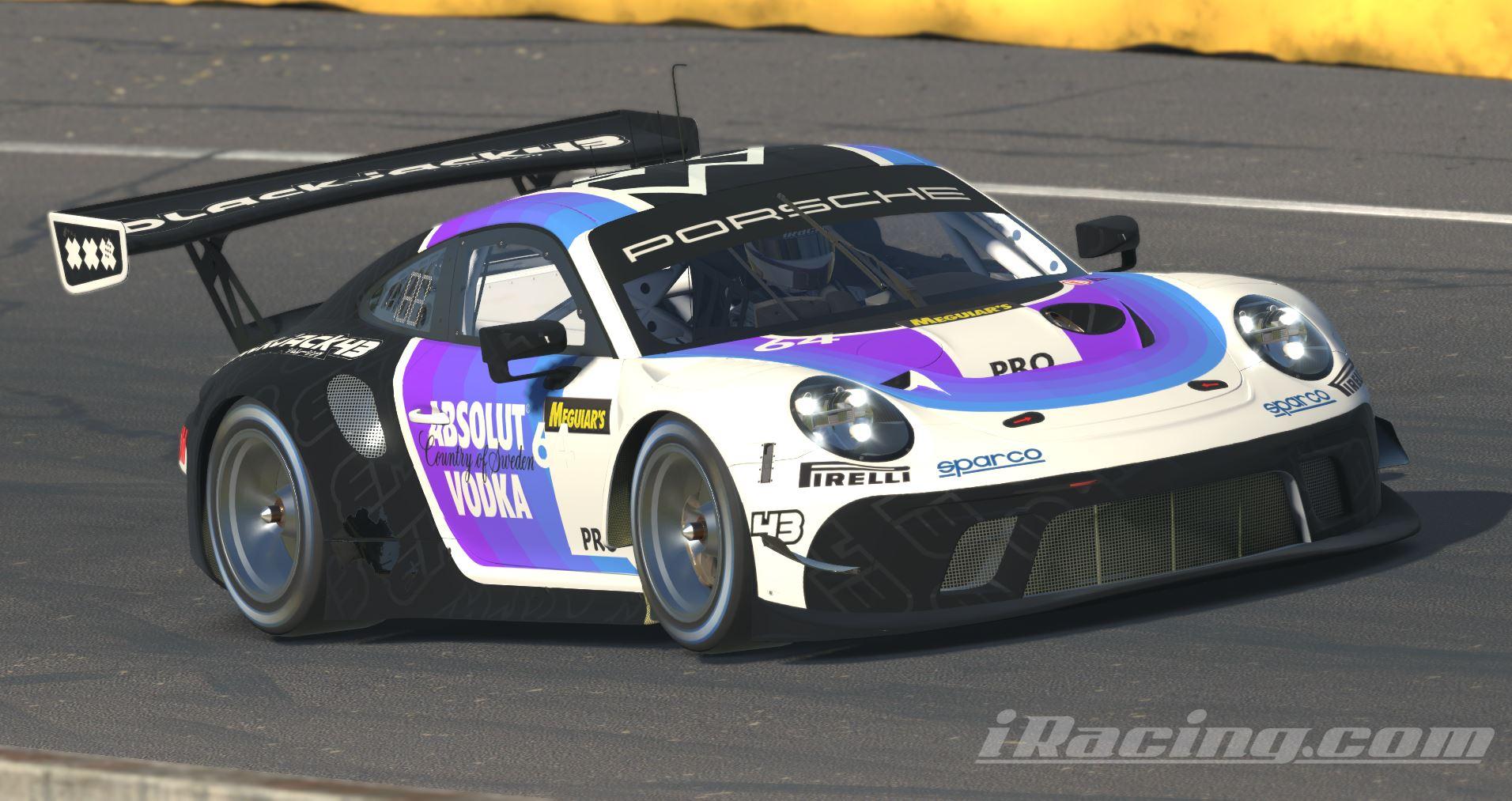 BlackJack 43 Porsche GT3 by Jack D William - Trading Paints