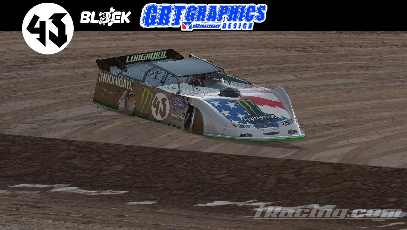Ken Block tribute dirt late model by Griffin Taylor - Trading Paints
