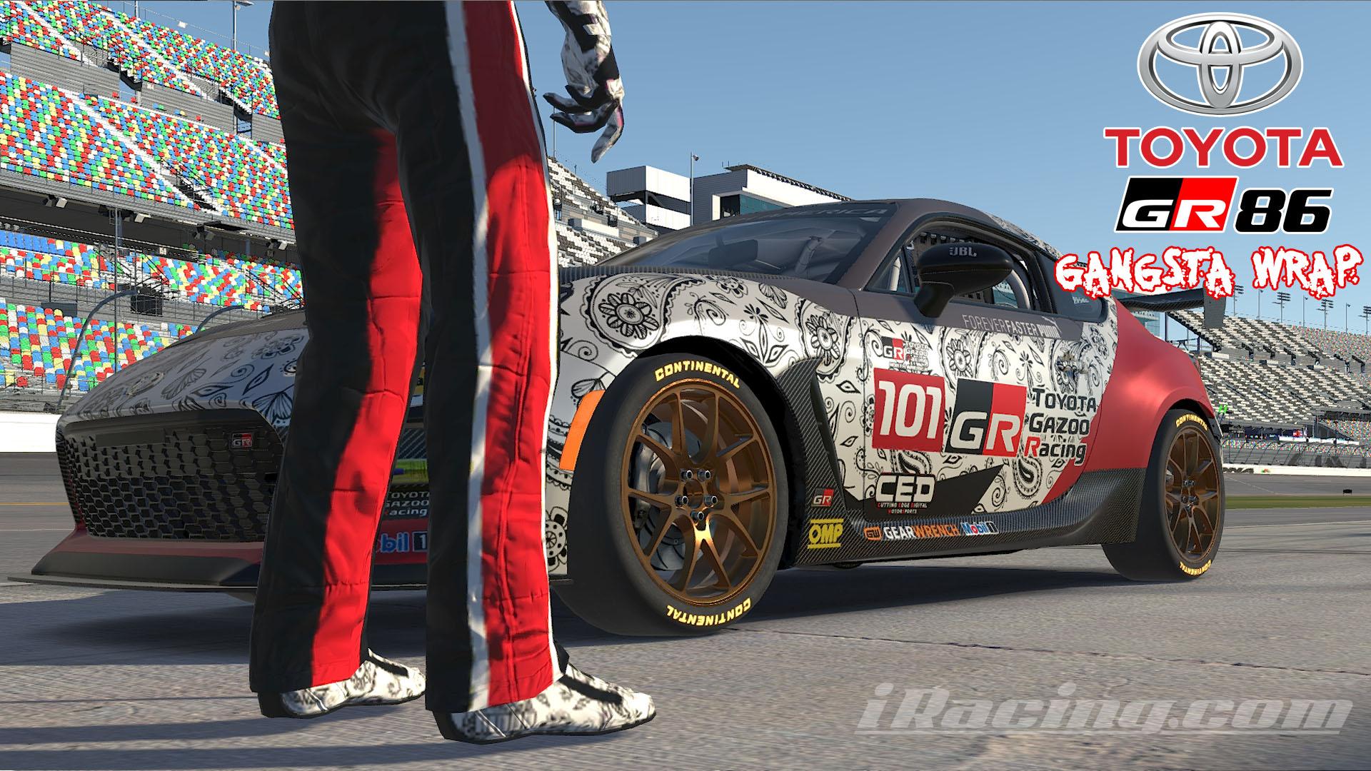 Toyota GR86 Gansta Wrap suit by Marshall W. - Trading Paints