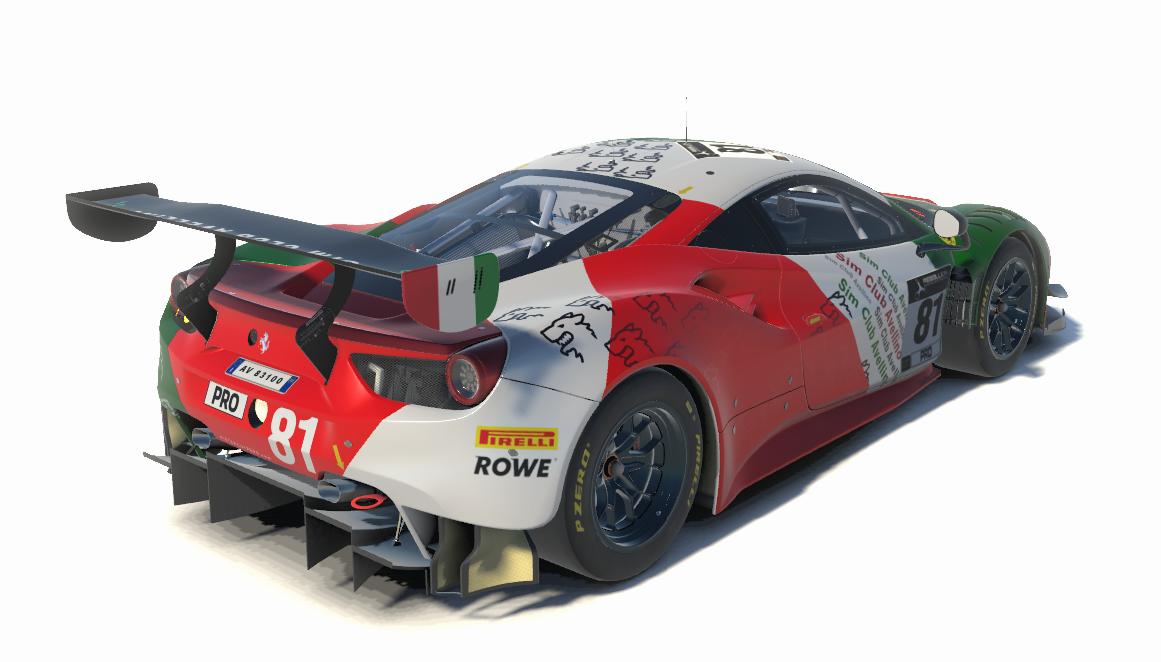 F488 GT3 Evo 2023 Sim Club Avellino by Pieter Cuypers - Trading Paints