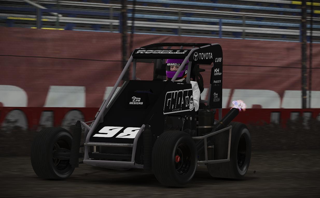 James Roselli 2023 Dirt Midget by Connor Mirabelli - Trading Paints