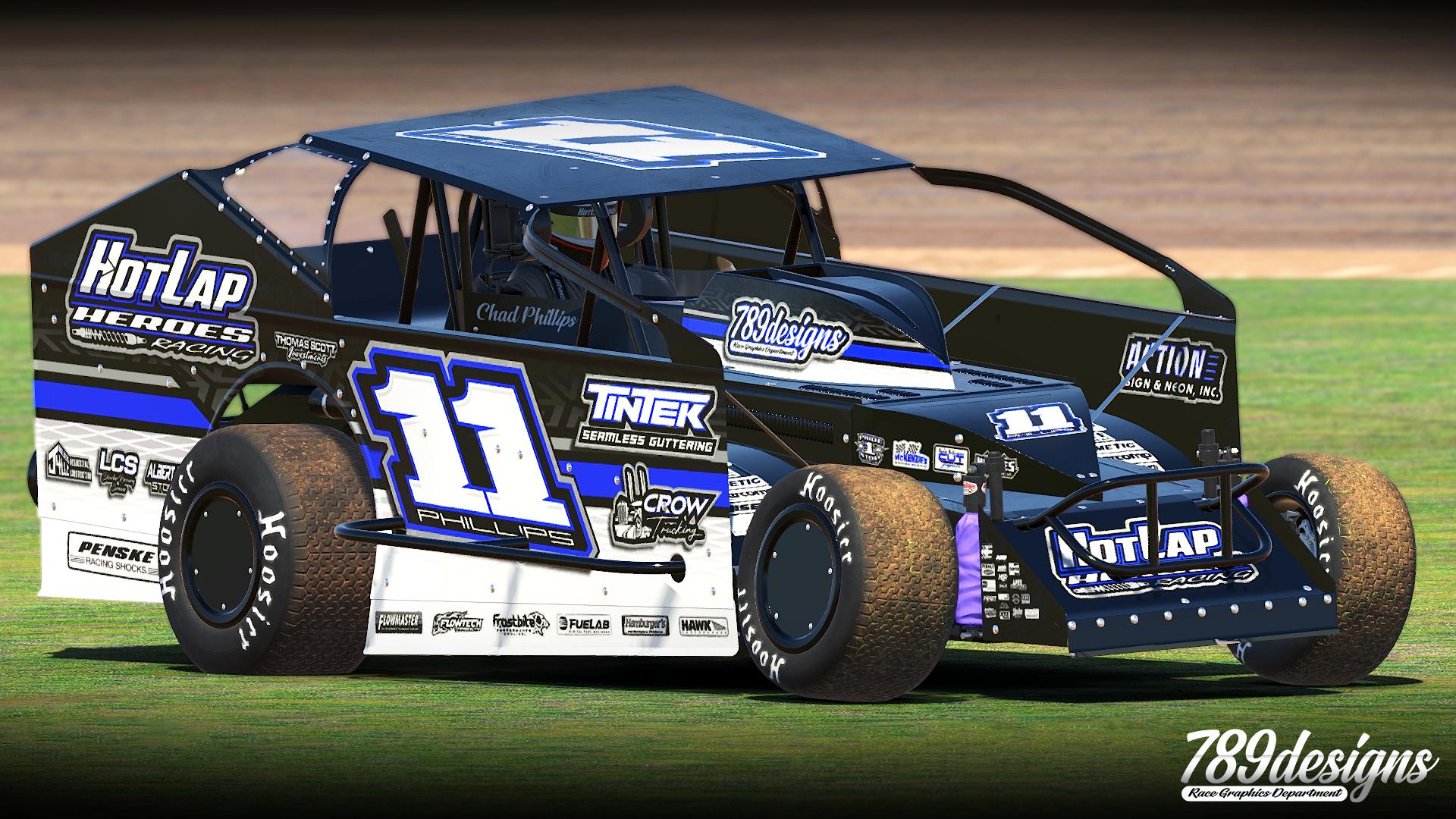 Chad Phillips Big Block Modified by Garrett Marshall - Trading Paints