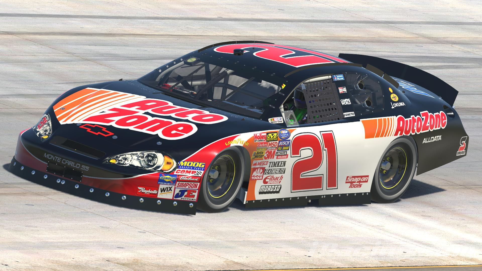 2007 Kevin Harvick #21 AutoZone Chevy Monte Carlo by Bryson Hixenbaugh ...