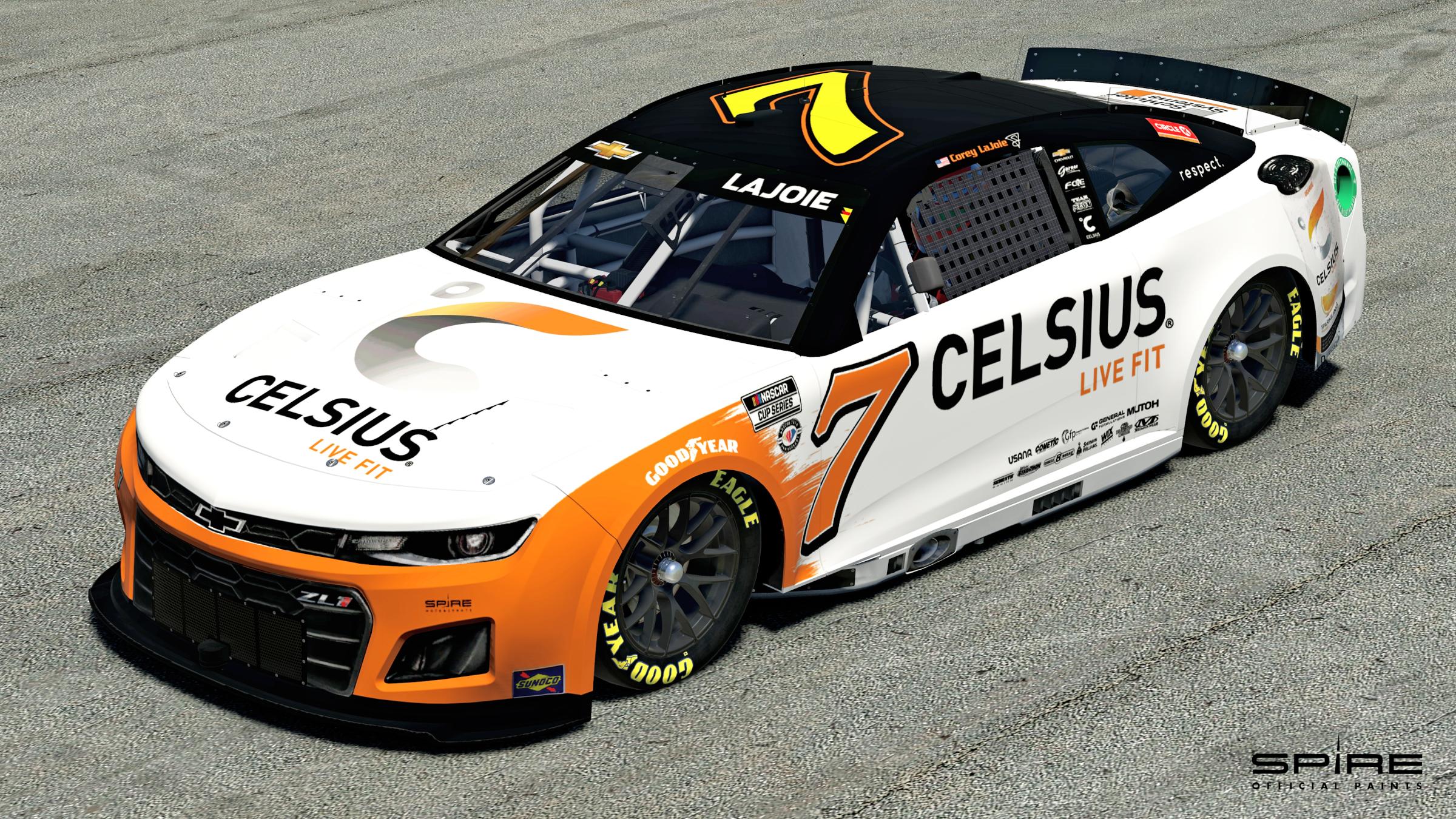 Official 2023 #7 Corey Lajoie Celsius With Numbers by Spire Motorsports ...