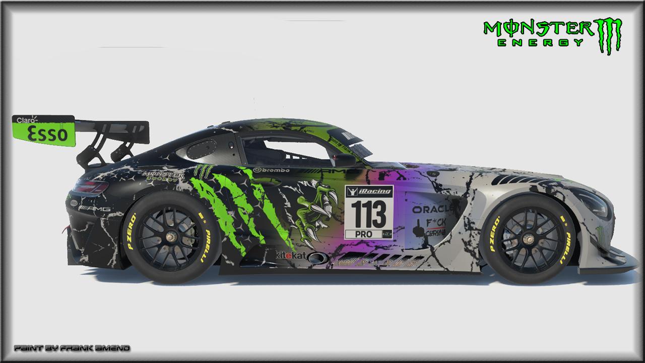 Monster Mercedes AMG GT3 2020 by Frank Amend - Trading Paints