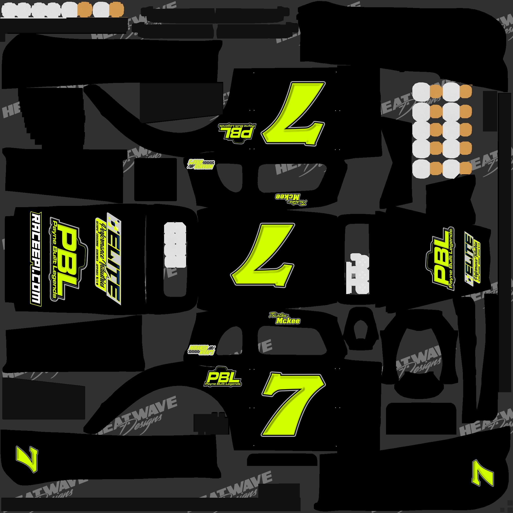Tristan Mckee #7 EPI,PBL, Raceepi, Miranda Wraps Legend car by Truett ...