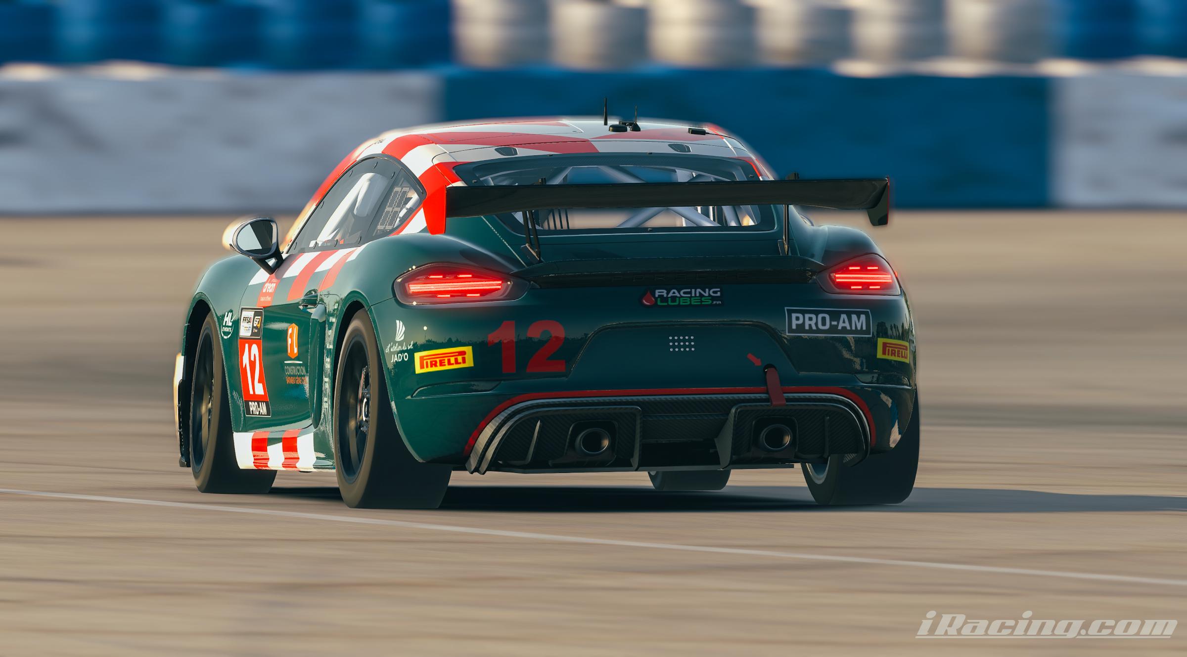 K-Worx Racing FFSA GT4 PRO-AM Porsche 718 Cayman GT4 RS Clubsport #12 ...