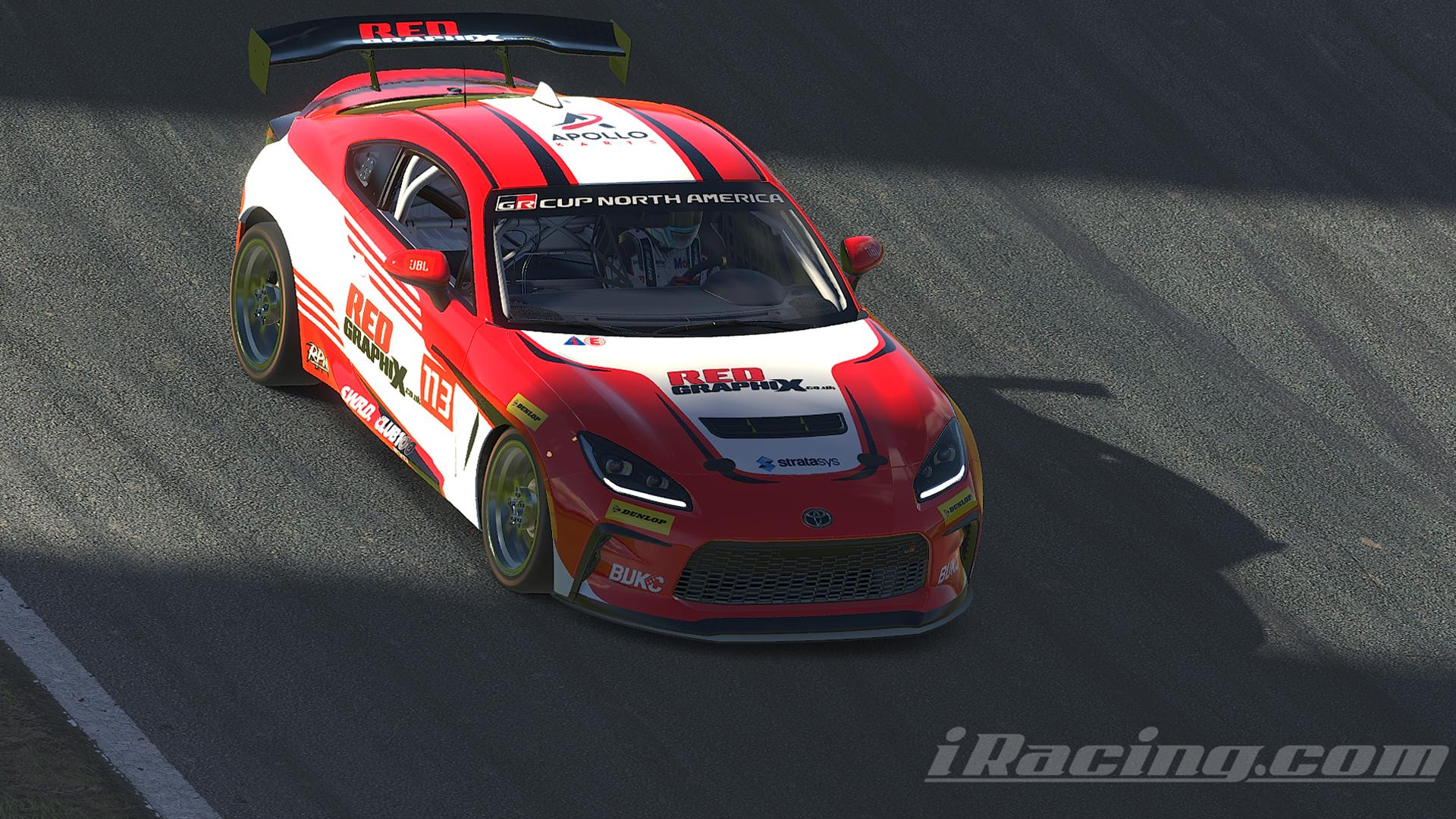 Toyota GR86 Red Graphix v3 by Murray Adams - Trading Paints