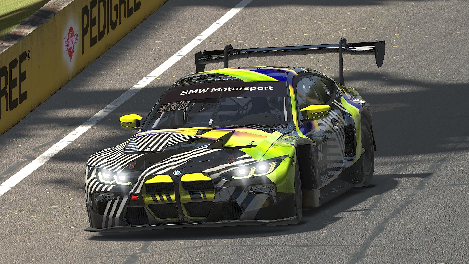 Modified coloured BMW M4 GT3 official paint by Kaleb Belak - Trading Paints