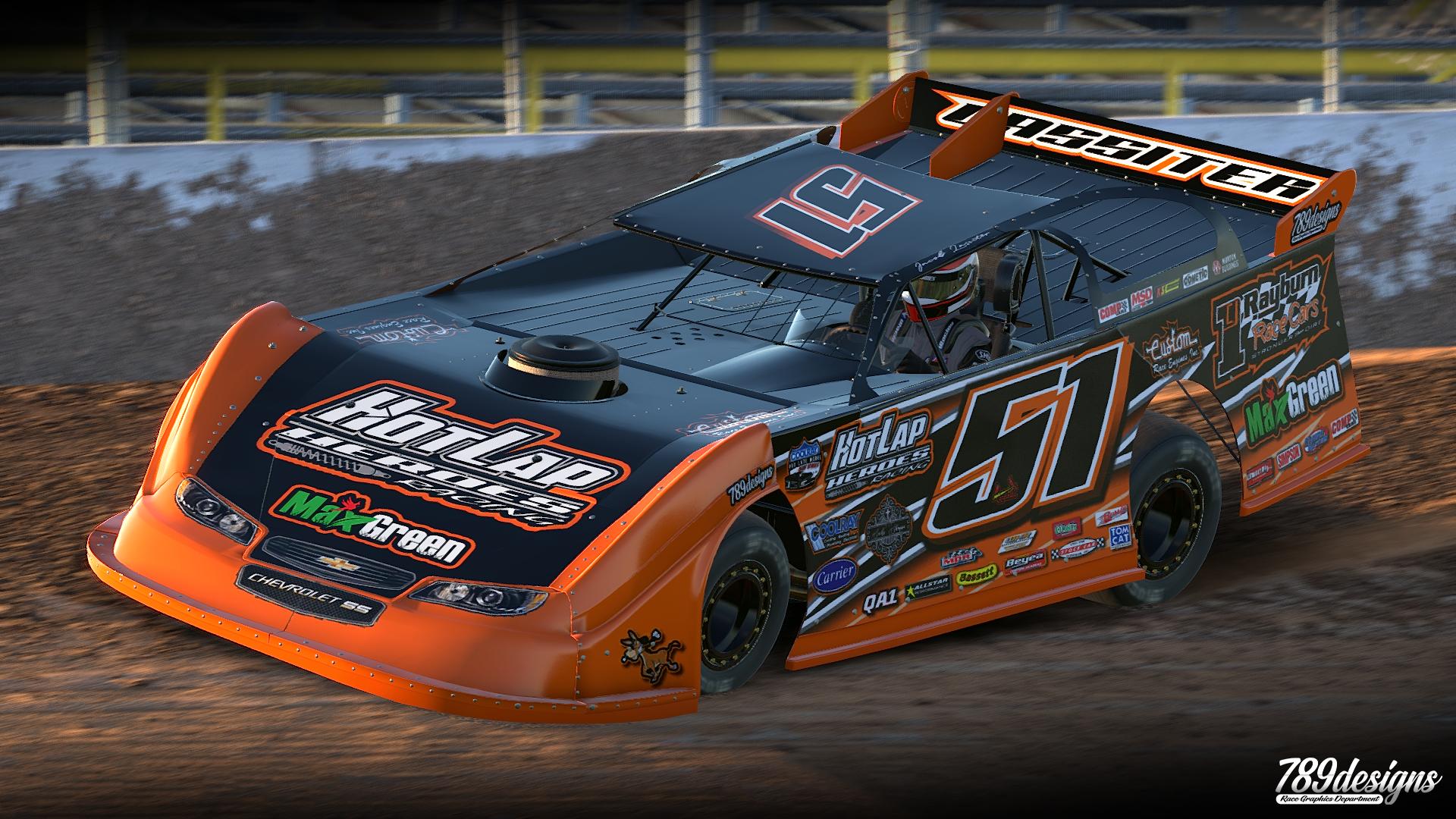 Jacob Lassiter CoolRay Dirt Late Model by Garrett Marshall - Trading Paints