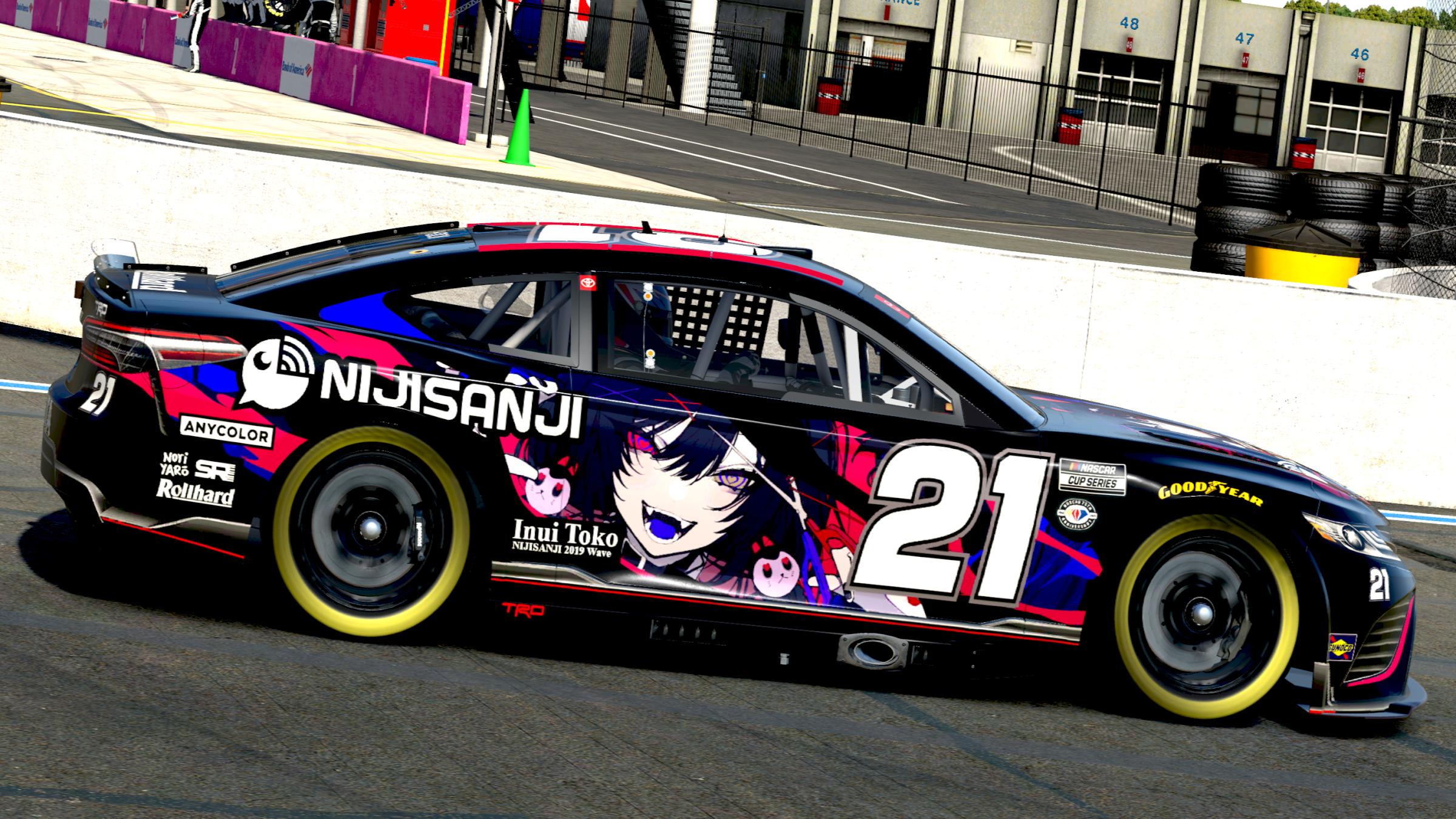 NIJISANJI - Inui Toko (NASCAR NextGen Camry) [Anime/Vtuber/Itasha] by ...