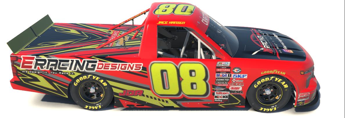 Jace Hansen #08 E Racing Designs Slverado by Rob Evans - Trading Paints