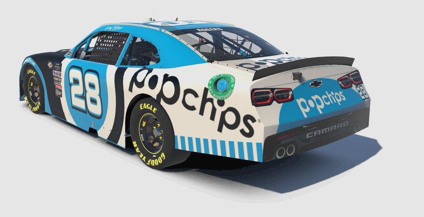 2023 PopChips NASCAR Xfinity Camaro by Greg C Rogers - Trading Paints