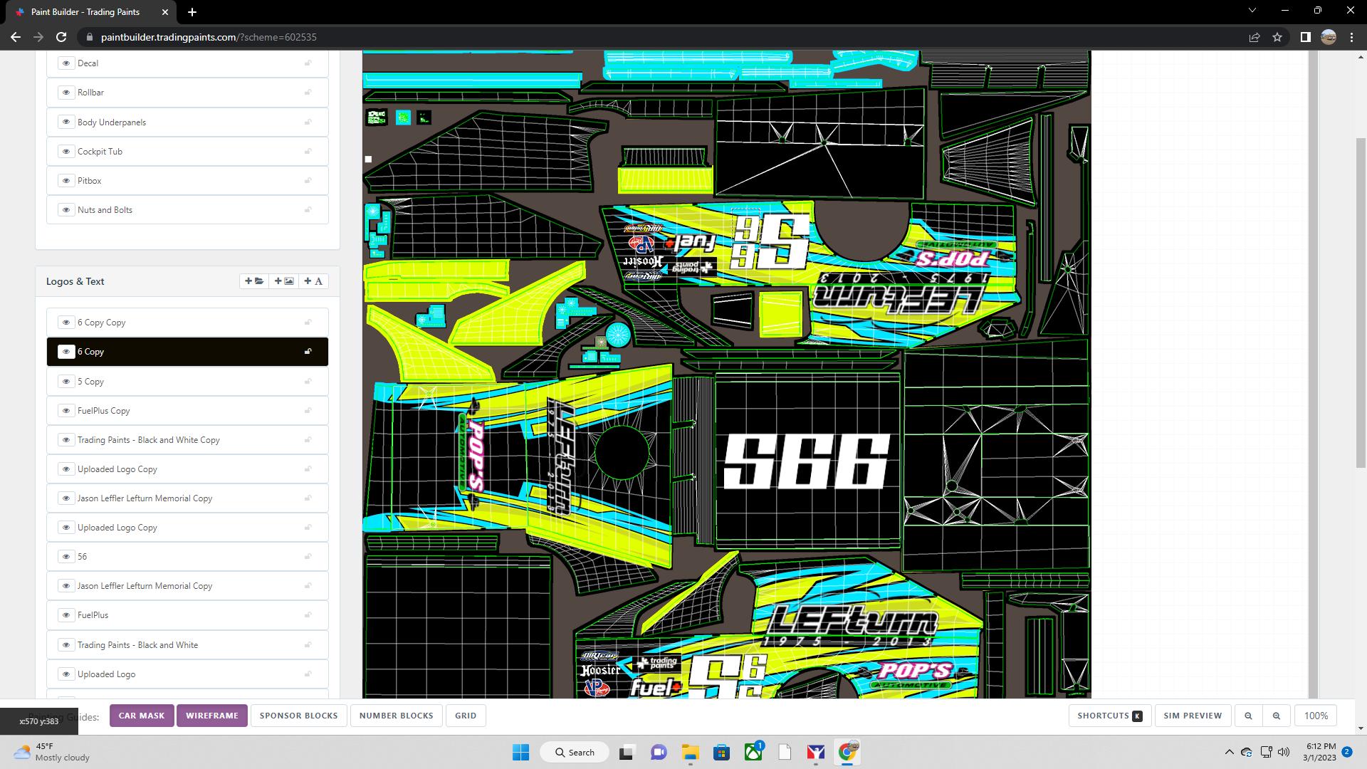 Devon Green #56 UMP Mod by Devon Green - Trading Paints