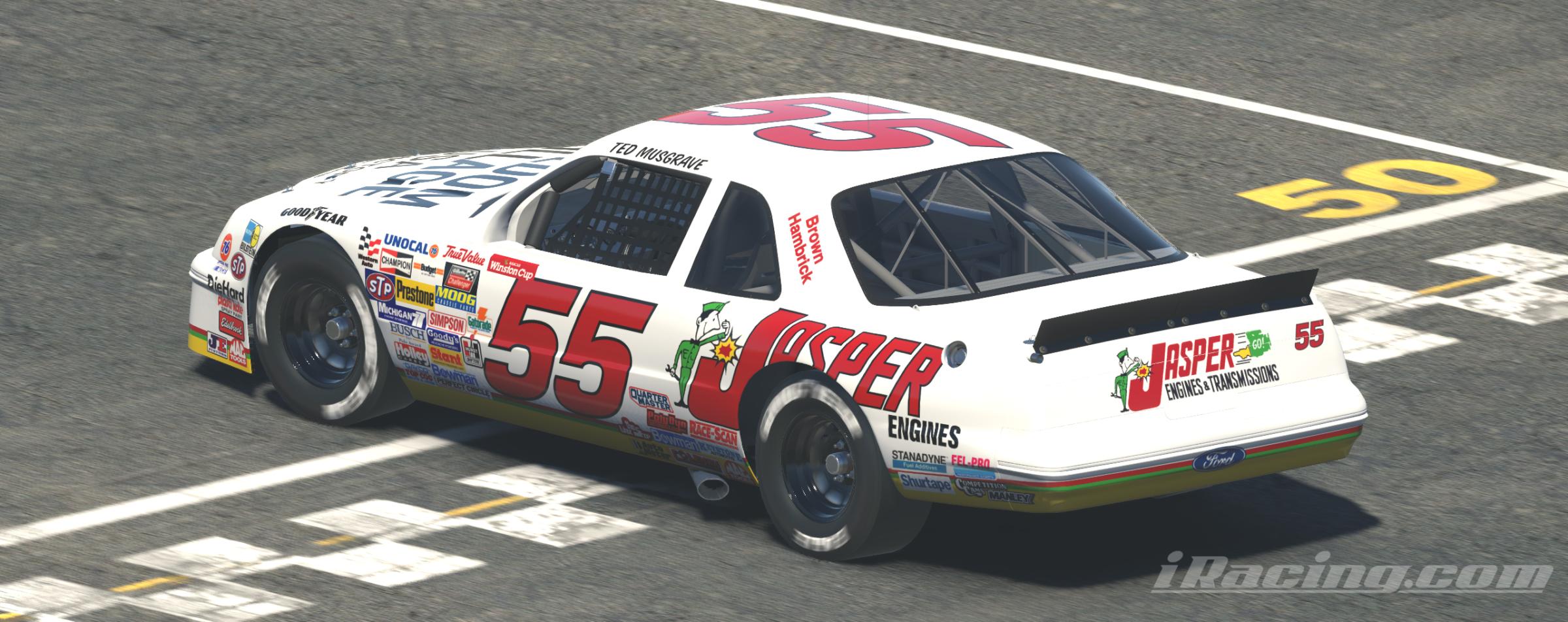 1992 #55 Ted Musgrave Jasper Engines Ford - Winston Cup by William ...