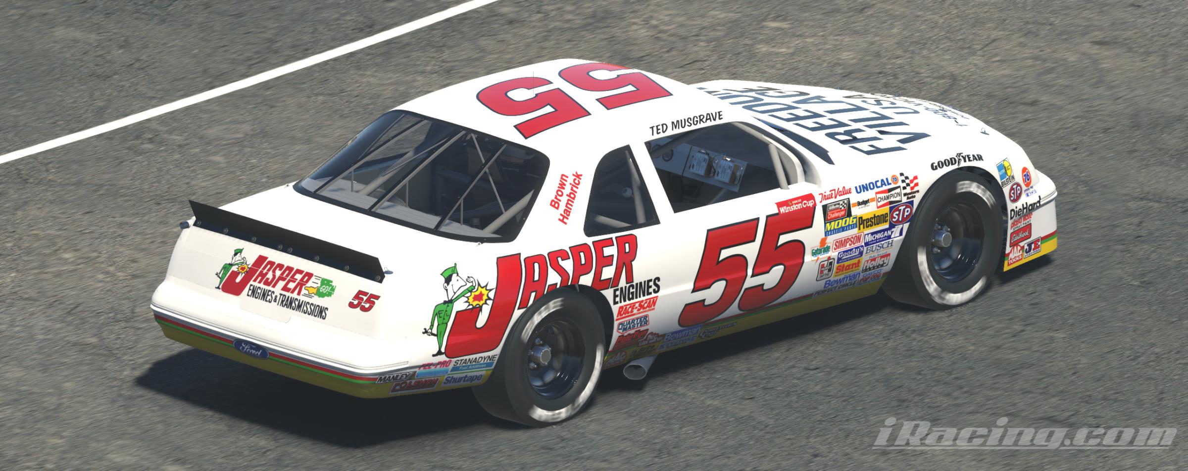 1992 #55 Ted Musgrave Jasper Engines Ford - Winston Cup by William ...