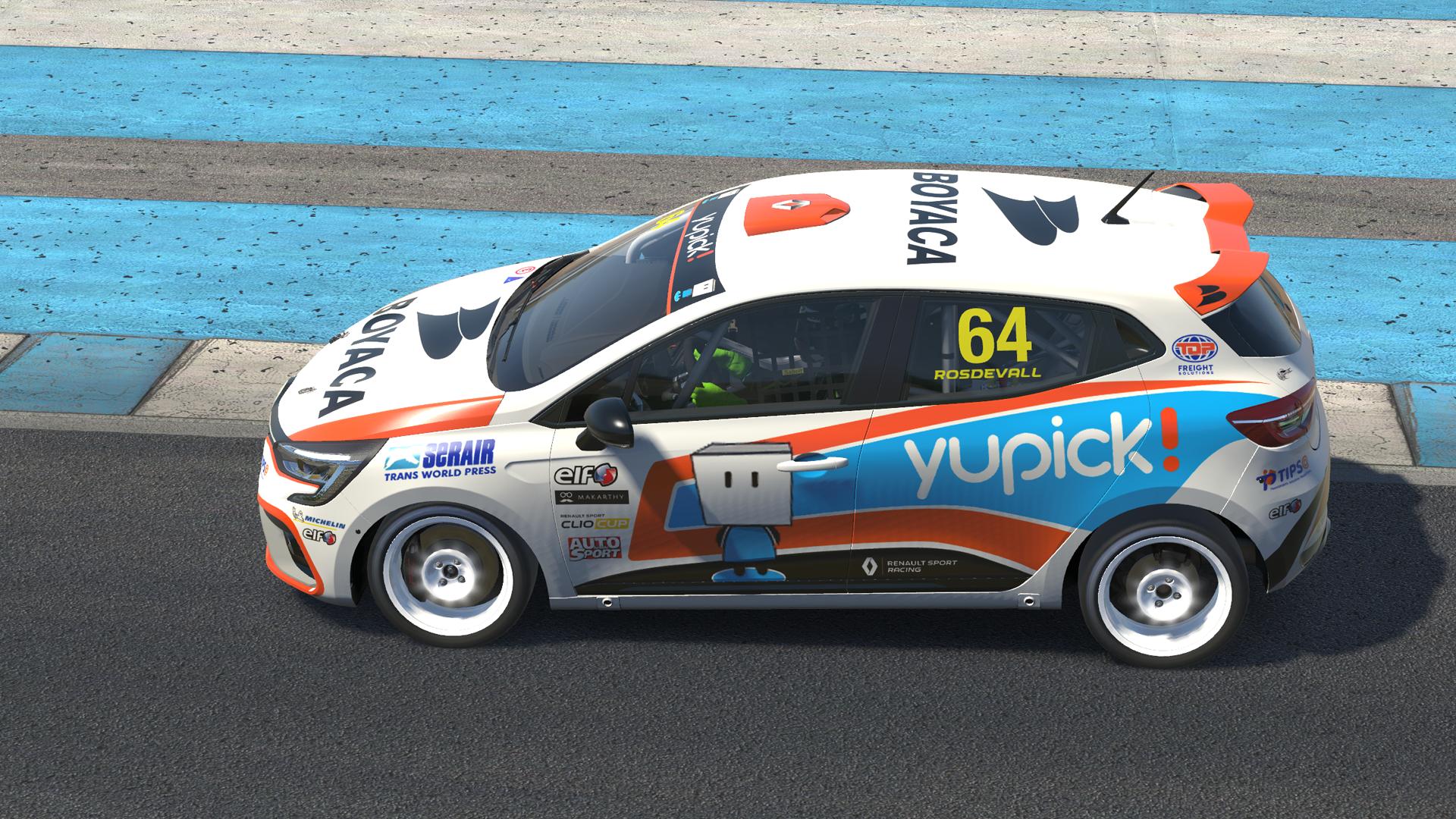 YUPICK RENAULT CLIO REPLICA by Carlos Rosdevall - Trading Paints