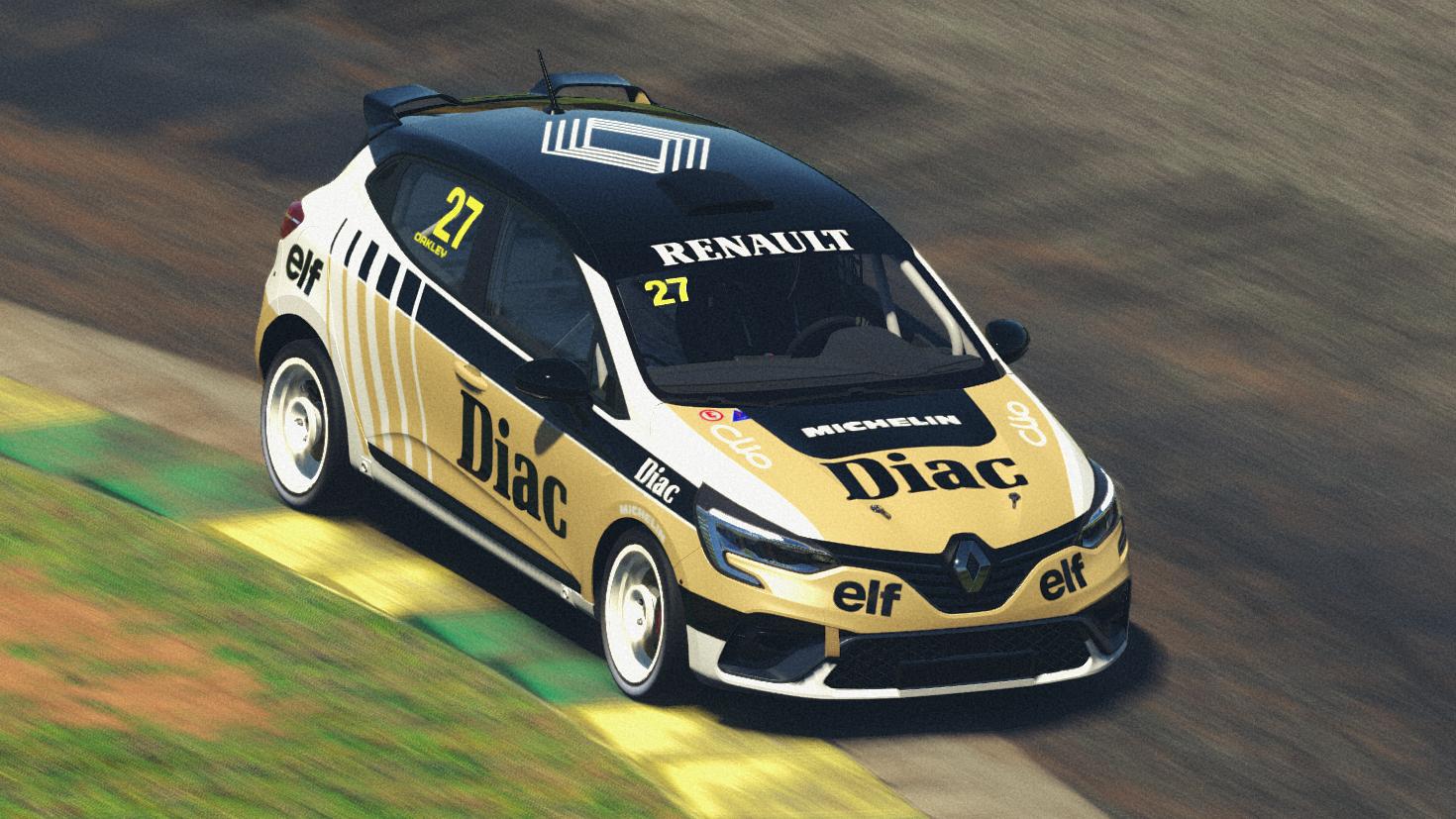 Renault Clio Retro Diac Rally by Andy D Oakley - Trading Paints