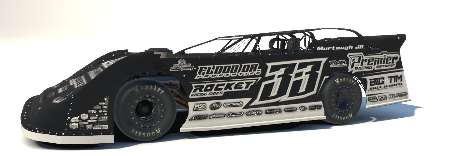late model template murtaugh 33 black and white by Jaxson Reitzler ...