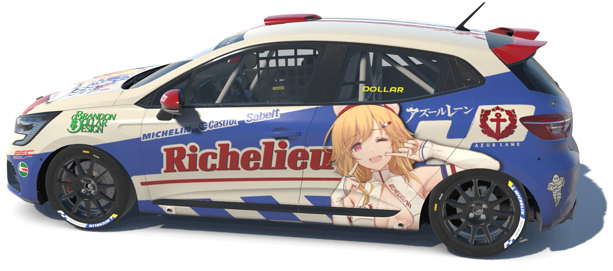 Azur Lane Richelieu Race Queen Renault Clio Itasha by Brandon Dollar ...
