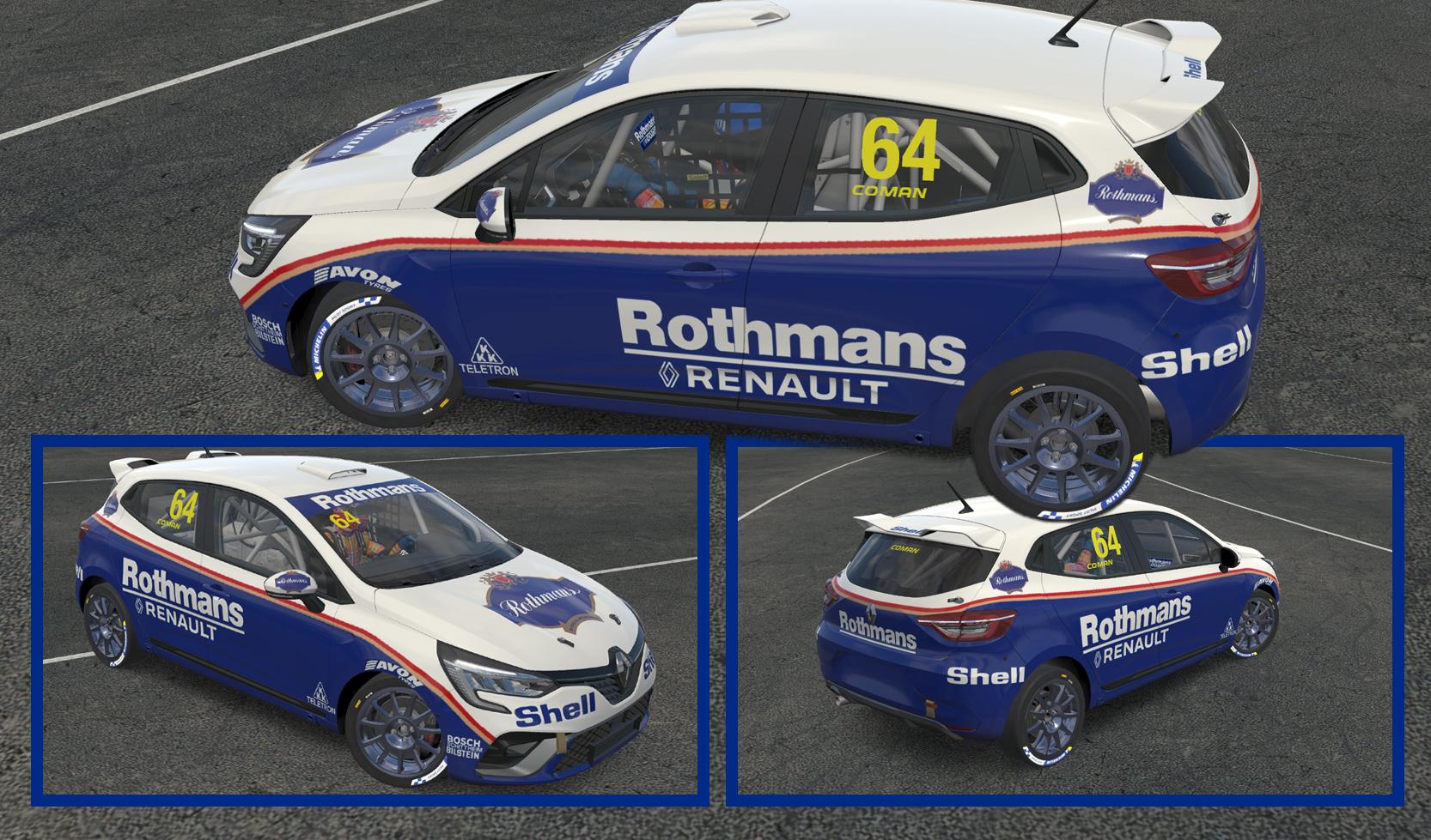 Renault Clio Rothmans by Clyde Coman - Trading Paints